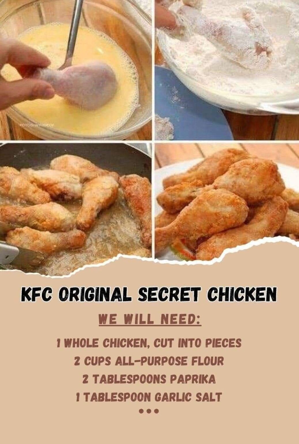 KFC’s Original Secret Chicken Recipe – Grandma's Recipes