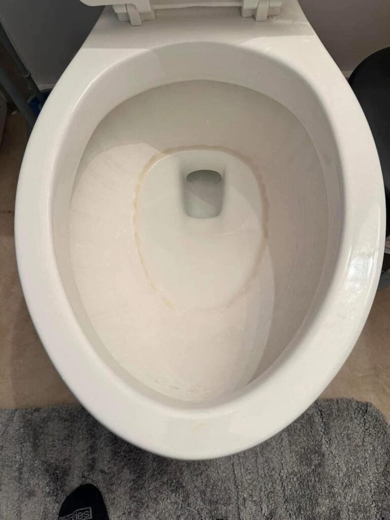 How To Remove Hard Water Stains From A Toilet Bowl With Just One ...