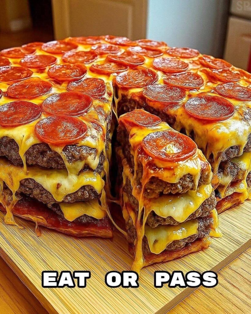 Ultimate Double Cheeseburger Pizza Stack – Grandma's Recipes