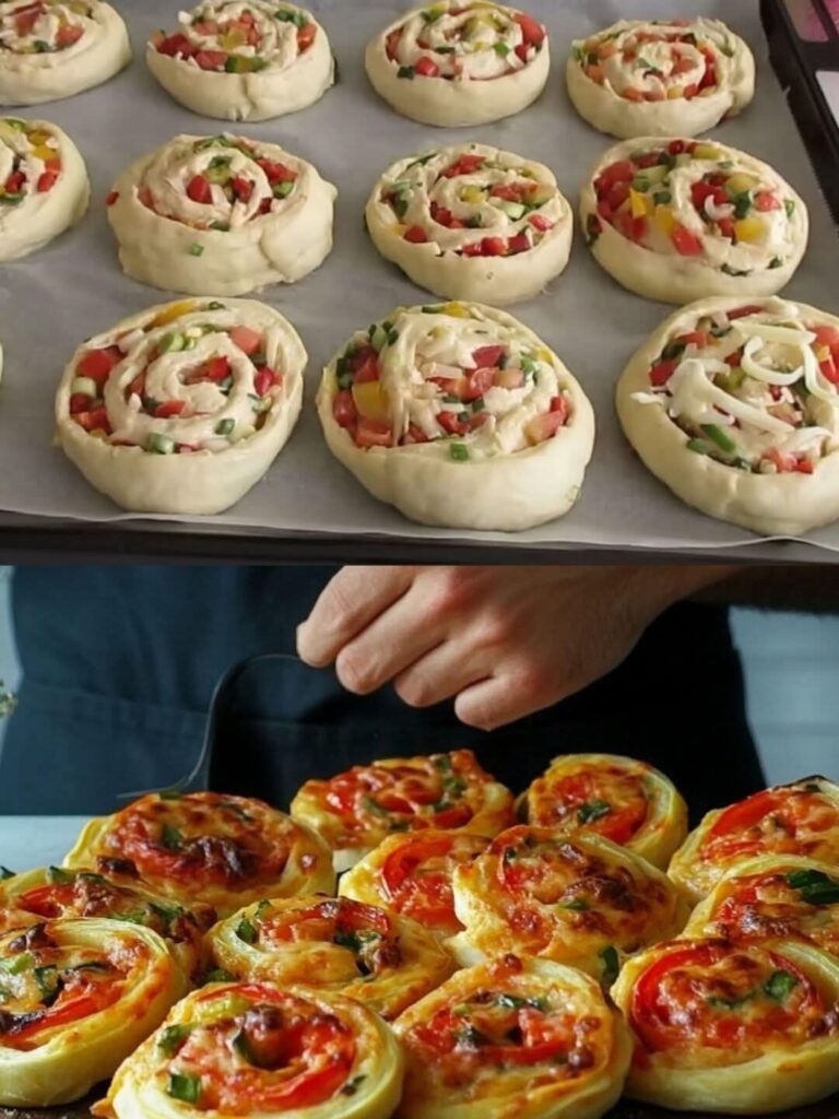 Homemade Bread Magic – A Fluffy Loaf with a Savory Vegetable Filling ...