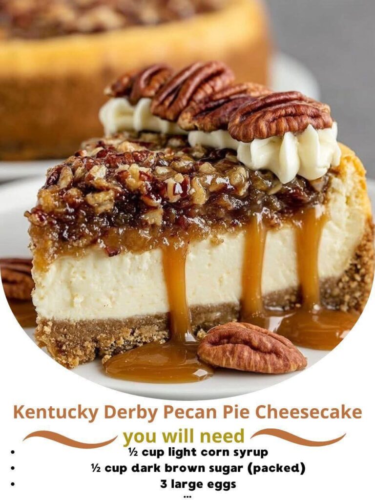 Kentucky Derby Pecan Pie Cheesecake : the ultimate Southern dessert ...