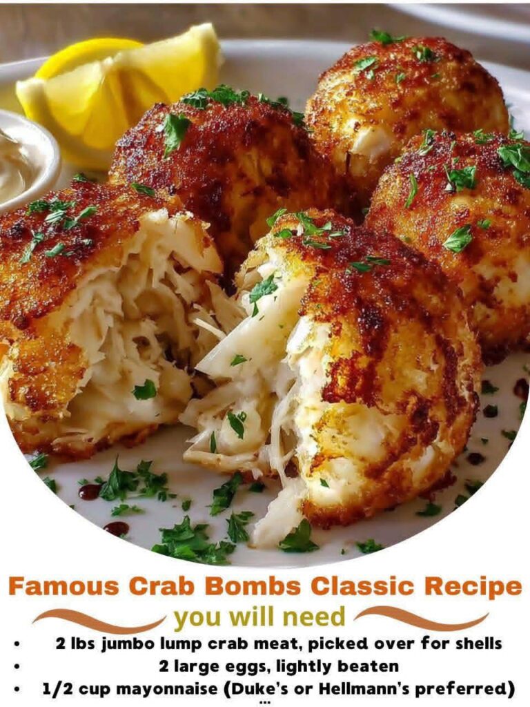 Famous Crab Bombs Classic Recipe – Grandma's Recipes