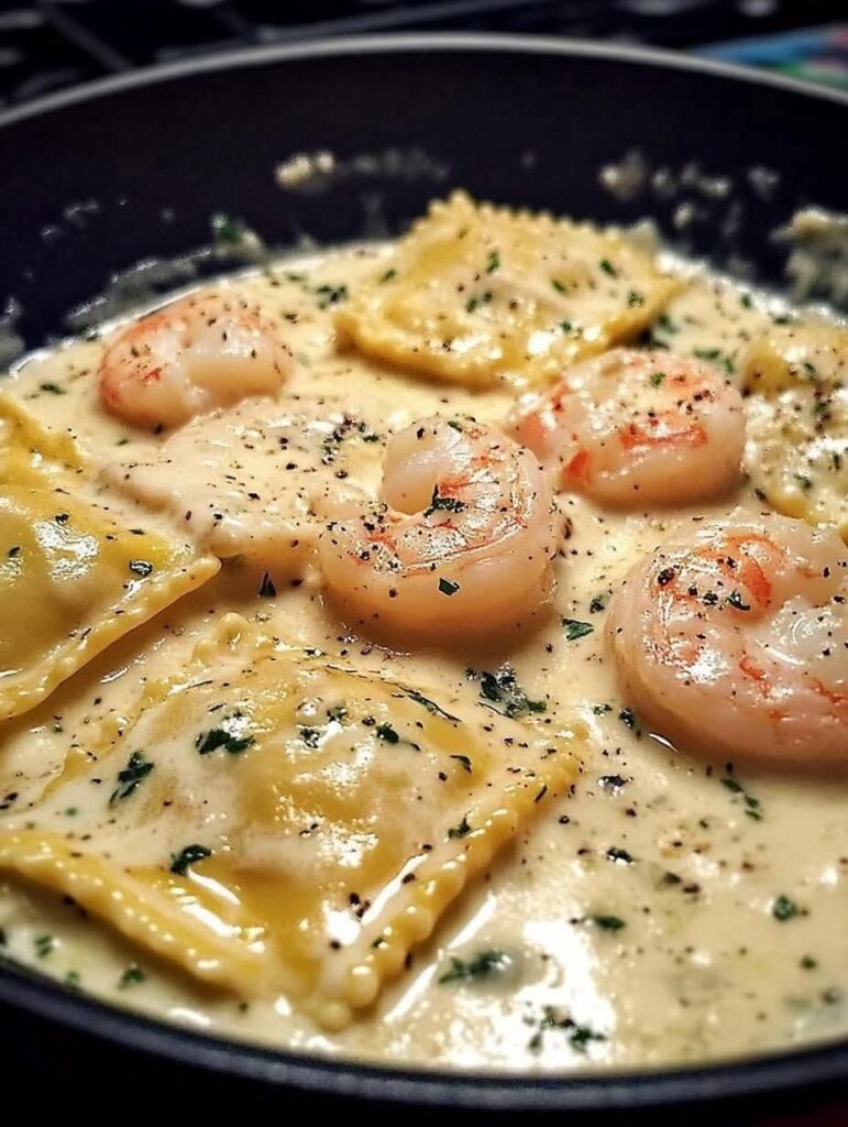 Creamy Shrimp Ravioli Skillet – Grandma's Recipes