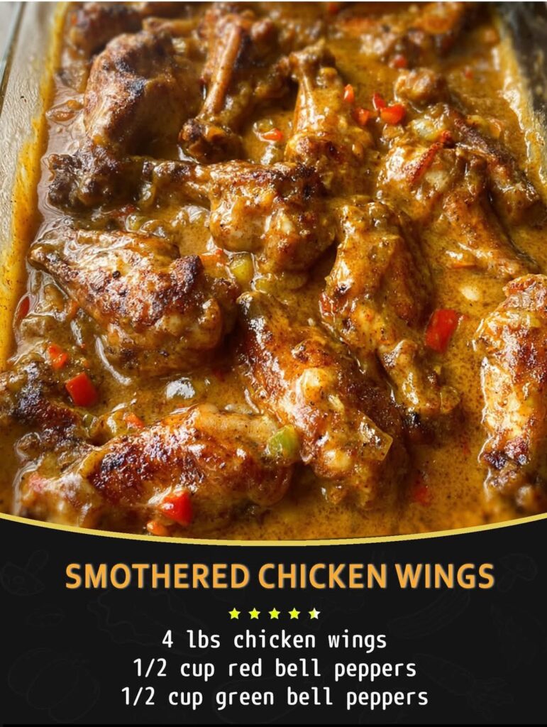 SMOTHERED CHICKEN WINGS – Grandma's Recipes